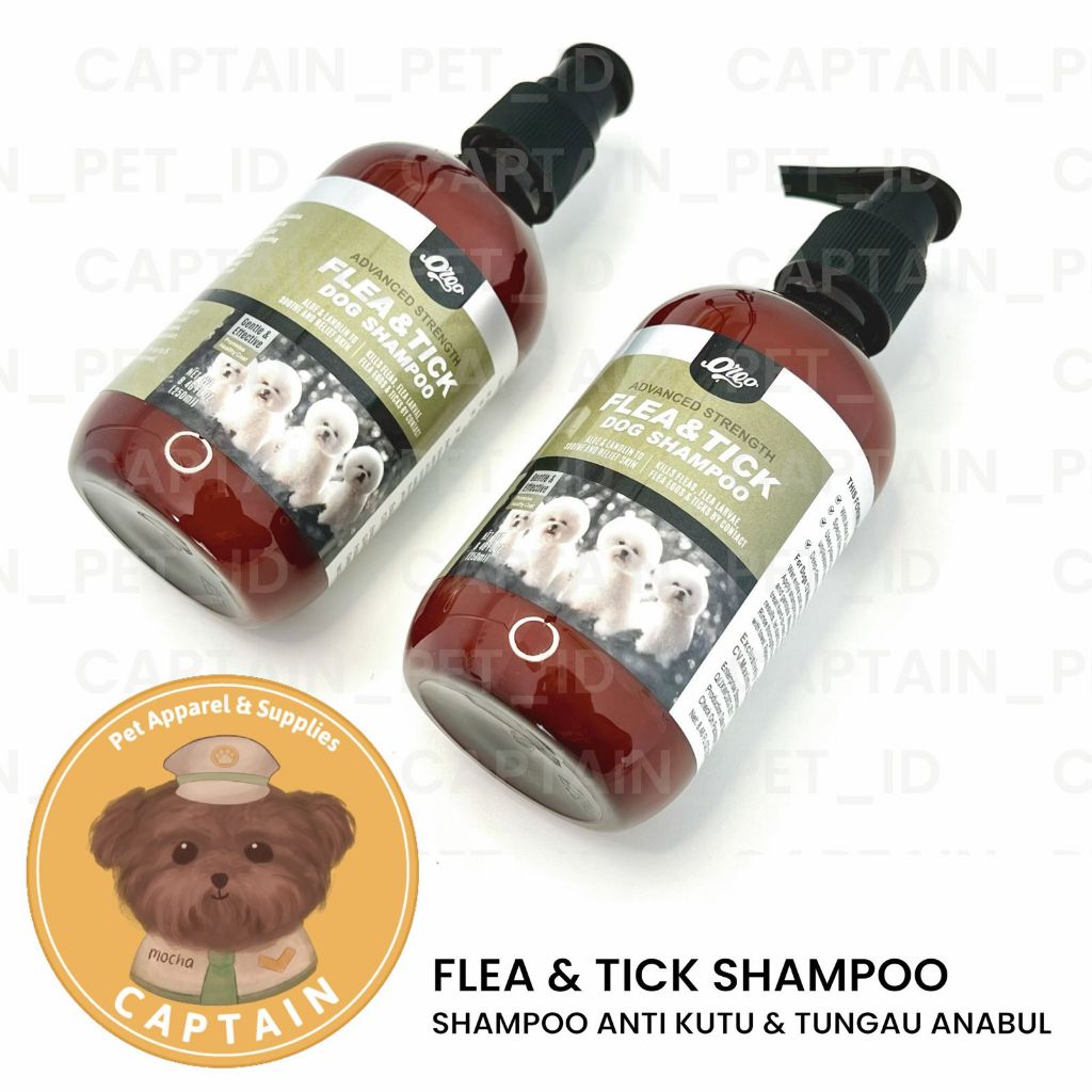 Jual SHAMPOO ANTI KUTU TUNGAU ANJING ORGO DOG SHAMPOO FLEA & TICK 250ML ...