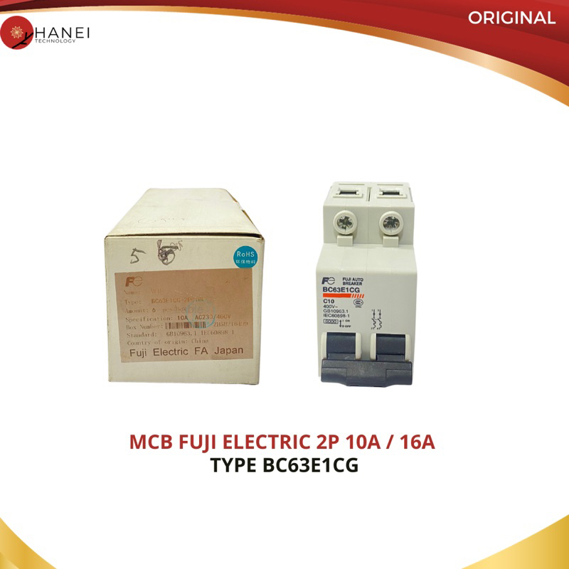 Jual MCB FUJI ELECTRIC 2P 10A / 16 A / ORIGINAL | Shopee Indonesia