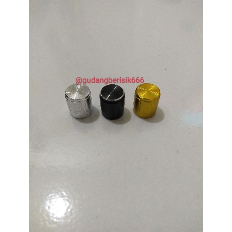 Jual Knop Potensio Alumunium tutup potensiometer Volume putar adjust ...