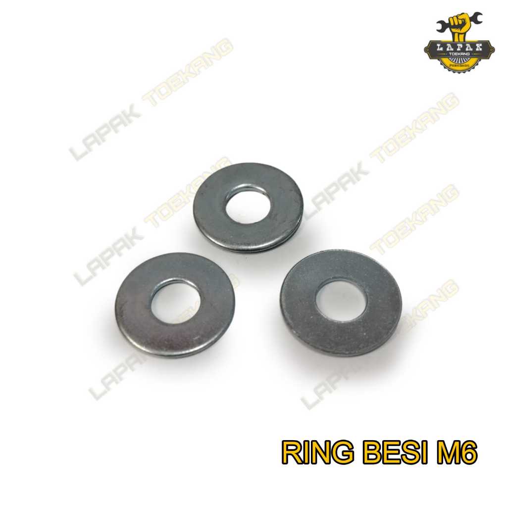 Jual Ring Plat Besi M6 (Flat Washer) | Shopee Indonesia