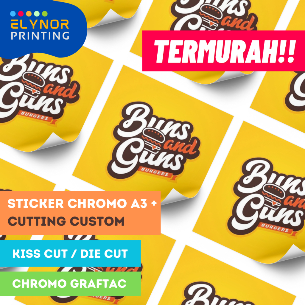 Jual Cetak Stiker Cromo A3+ Cutting | Cetak Chromo Label A3+ | Cetak ...