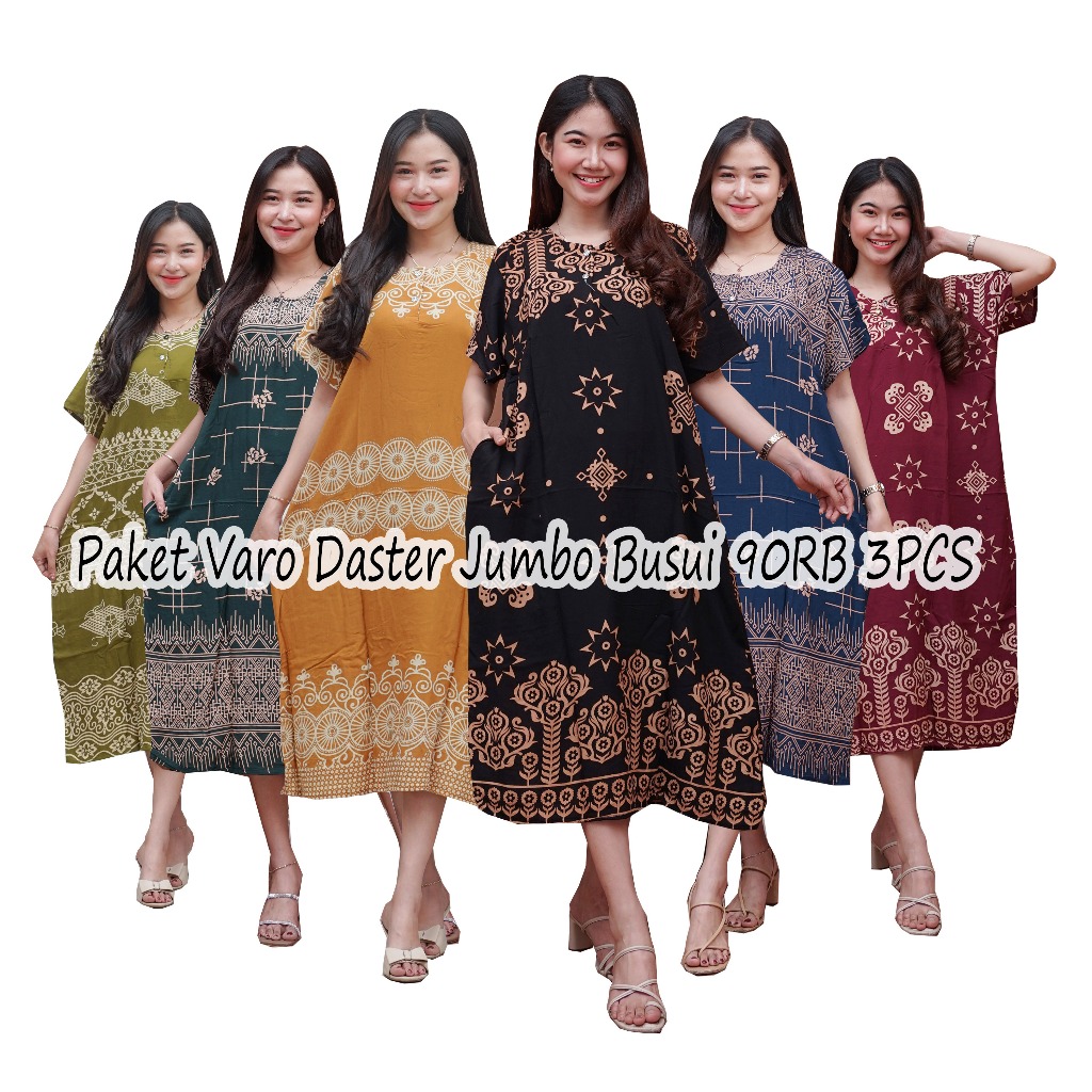 Jual Paket Daster Jumbo Busui 90RB 3pcs Varo Collection | Shopee Indonesia