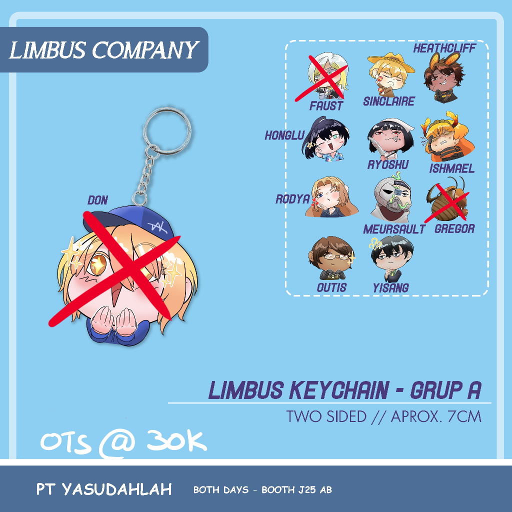 Jual [CLEARANCE] LIMBUS COMPANY KEYCHAIN A | Shopee Indonesia