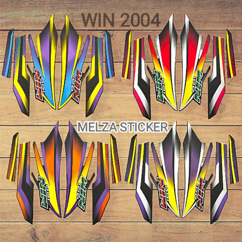 Jual Stiker Striping Motor HONDA WIN 100 2004 Sticker Lis Body Standar ...