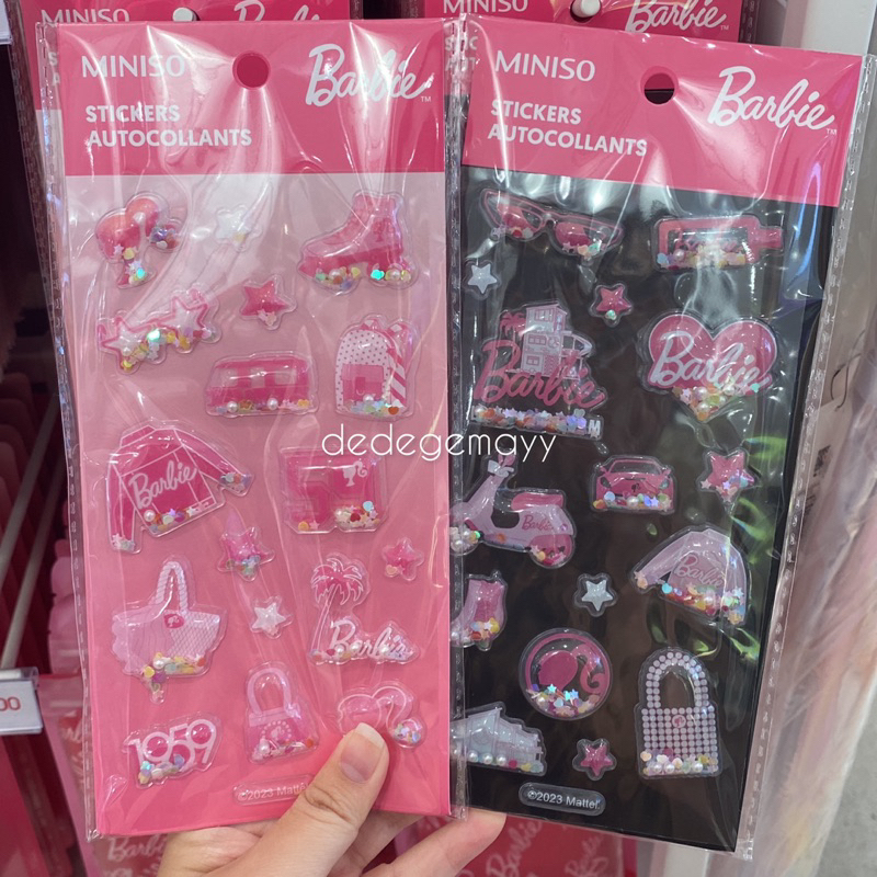 Jual Stiker Barbie x Miniso - Stiker 3D Timbul Glitter Barbie | Shopee ...