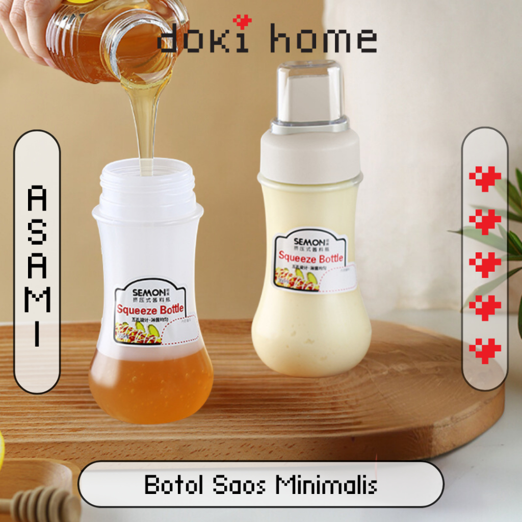 Jual |DOKI| ASAMI Botol Pencet Kecap Praktis 5 Lubang Mayonaise Pintar ...