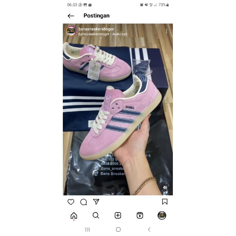 Jual samba pink no title | Shopee Indonesia