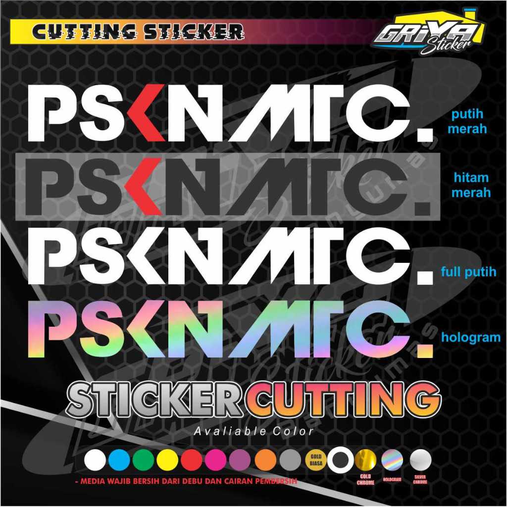 Jual Cutting sticker - Sticker PSKNMTC pasukan matic PSKN MTC | Shopee ...