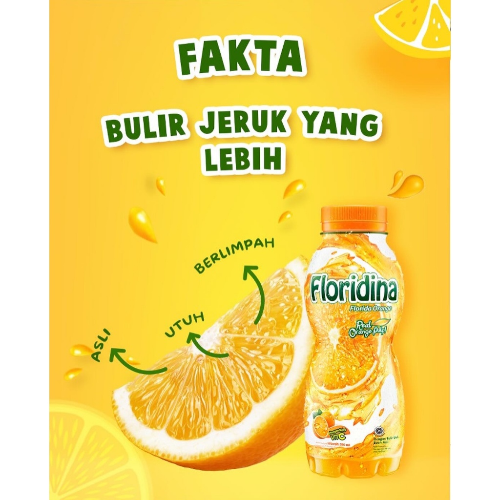 Jual Floridina Orange Minuman Siap Minum dengan Bulir Utuh Jeruk Asli ...
