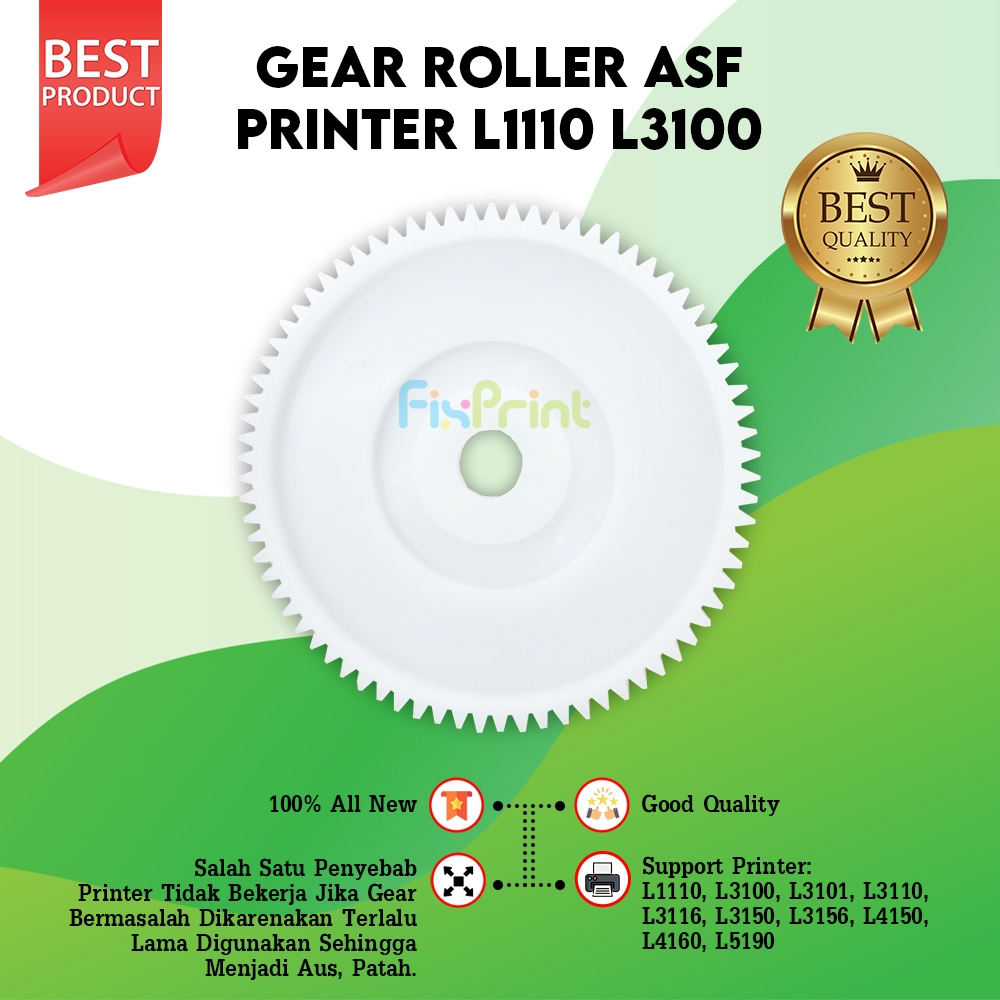 Jual Gear Roller ASF L1110 L1210 L3110 L3210 Gigi gir Printer Epson ...