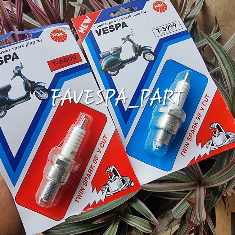 Jual BUSI VESPA NGK 2T PANJANG PENDEK VESPA KLASIK | Shopee Indonesia