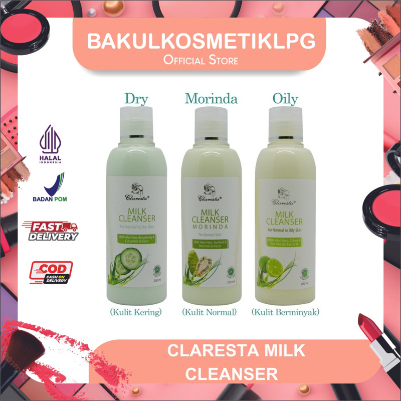 Jual CLARESTA MILK CLEANSER 200ML | Shopee Indonesia