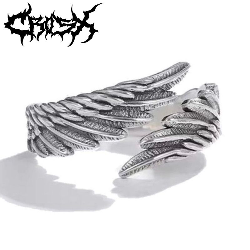 Jual ANGEL WINGS RING / CINCIN SAYAP MALAIKAT DEVIL CINCIN HITAM SILVER ...