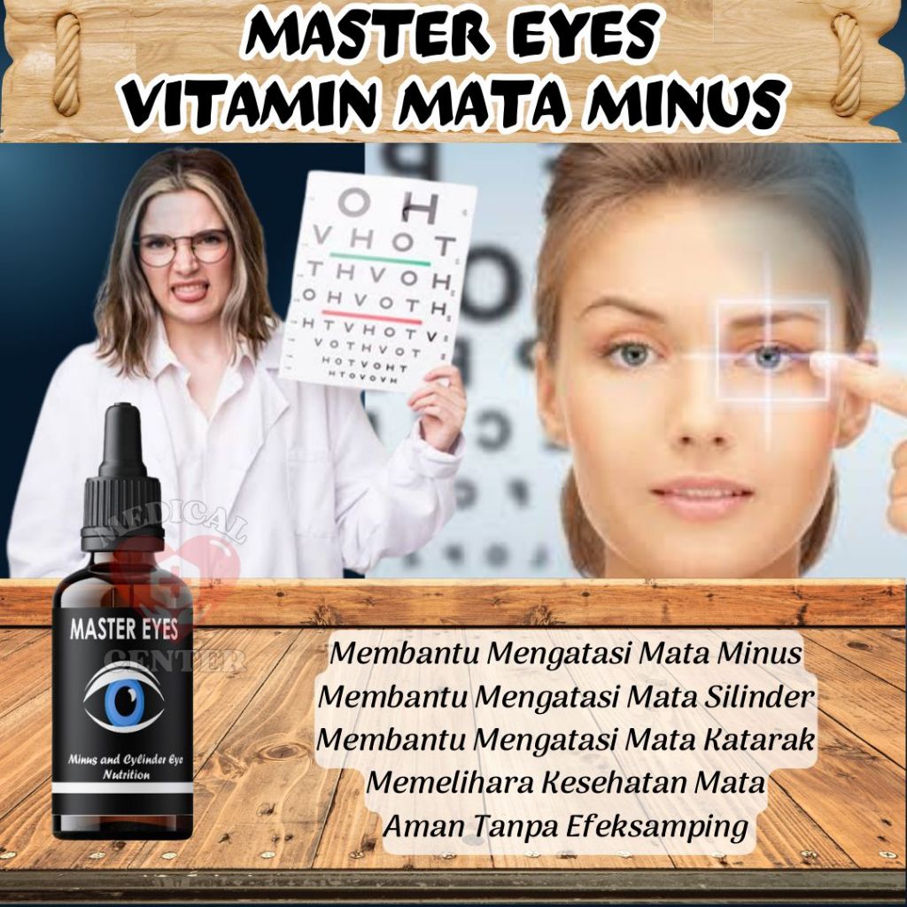 Jual COD MASTER EYES Vitamin Mata Minus Dan Silinder Terbaik Untuk Anak ...
