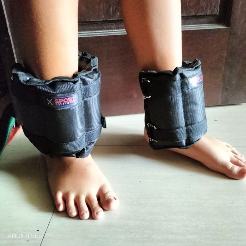 Jual pemberat kaki 5kg 5 kg sepasang kiri 2,5kg kanan 2,5 kg bending ...