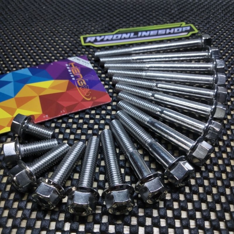 Jual baut 12 m8 panjang 1,5cm sampai 10cm model 2 kunci hexagon ...