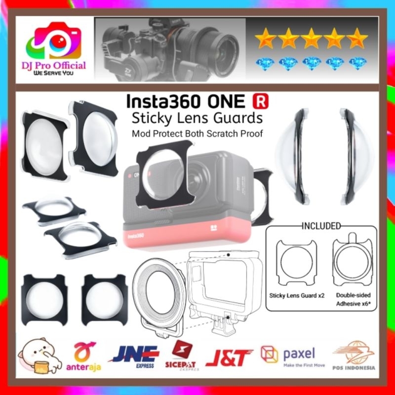 Jual Insta360 ONE R Sticky Lens Guards For Dual Lenses Guard Insta 360 ...