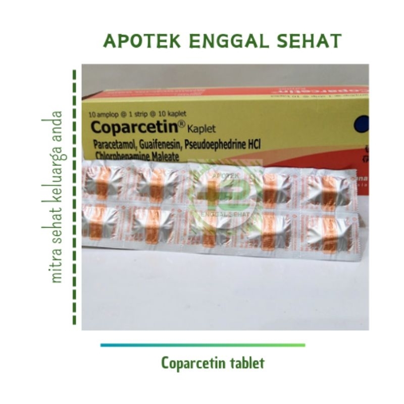 Jual Coparcetin Kaplet Untuk meringankan demam batuk berdahak dan pilek ...
