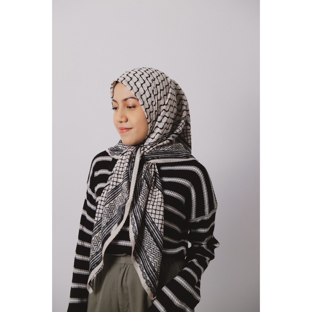 Jual THE SABA - TUDDA BASIC SCARF Turkish Voile (Palestine Keffiyeh ...