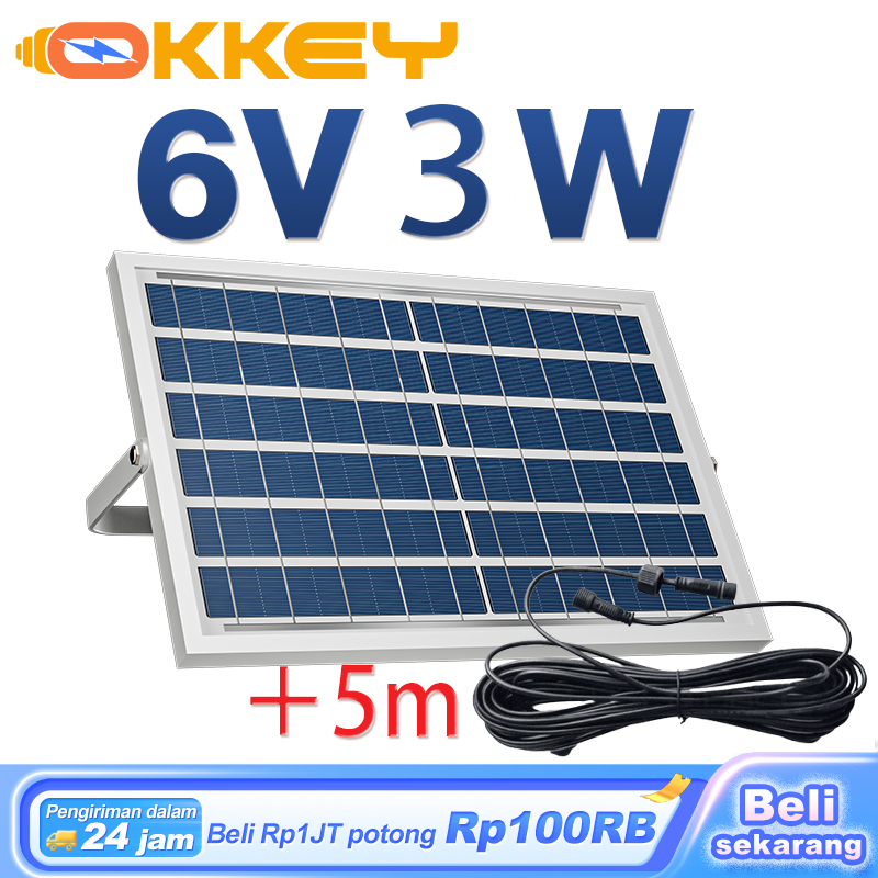 Jual 【Garansi 10 tahun】 3W solar panel Papan solar solar cell panel ...
