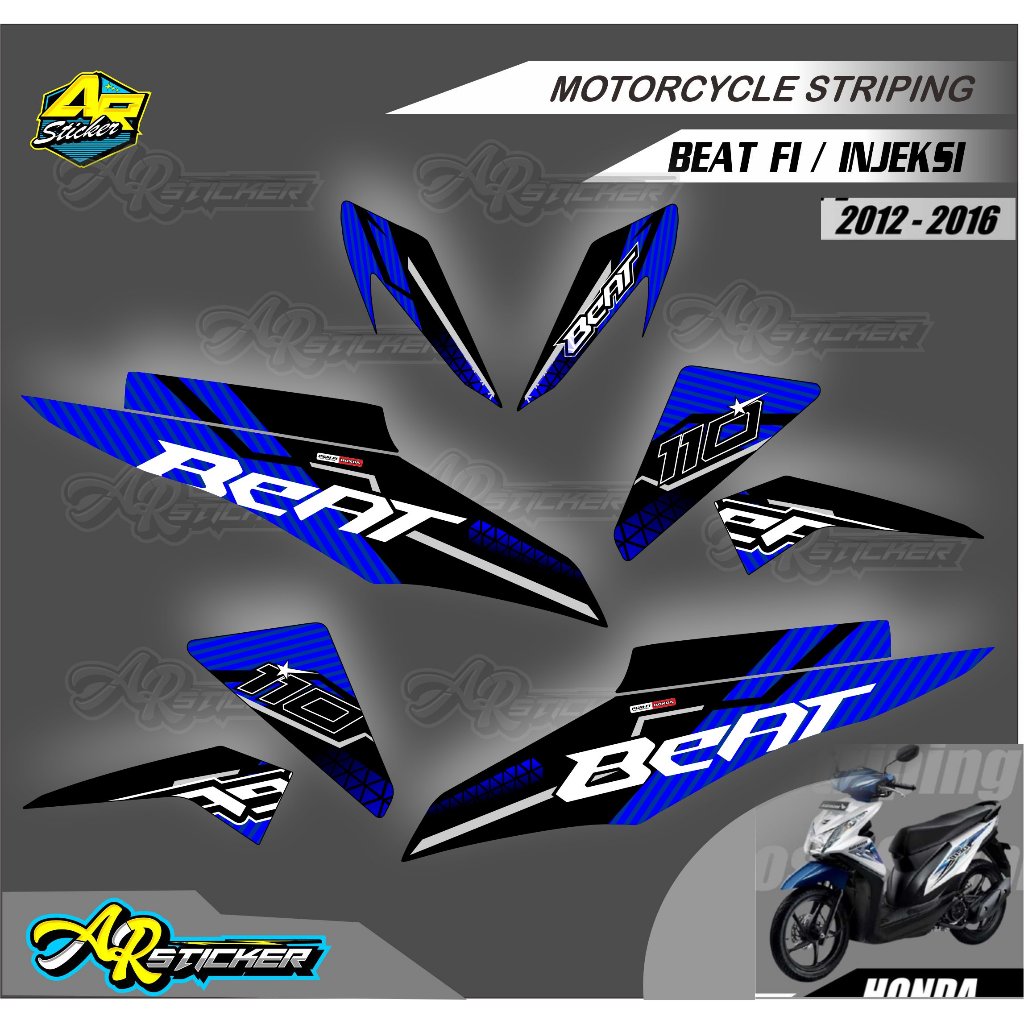Jual striping beat fi / stiker beat fi / striping beat fi 2014 / decal ...