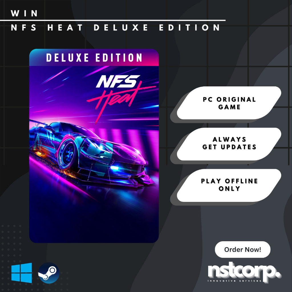 Jual Need For Speed Heat Deluxe Edition With Dlc Pc Original Shopee