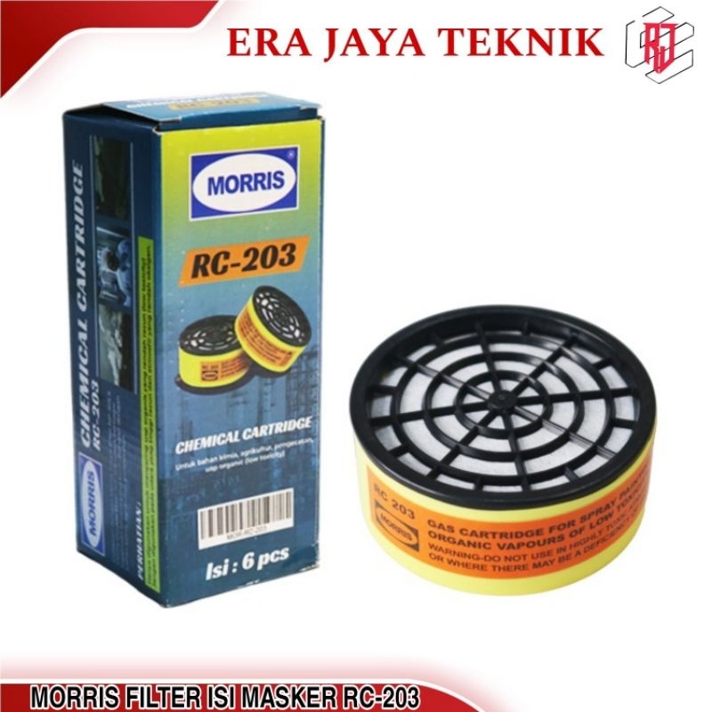 Jual Filter isi Masker Debu Kimia MORRIS RC-203 Chemical Cartridge ...