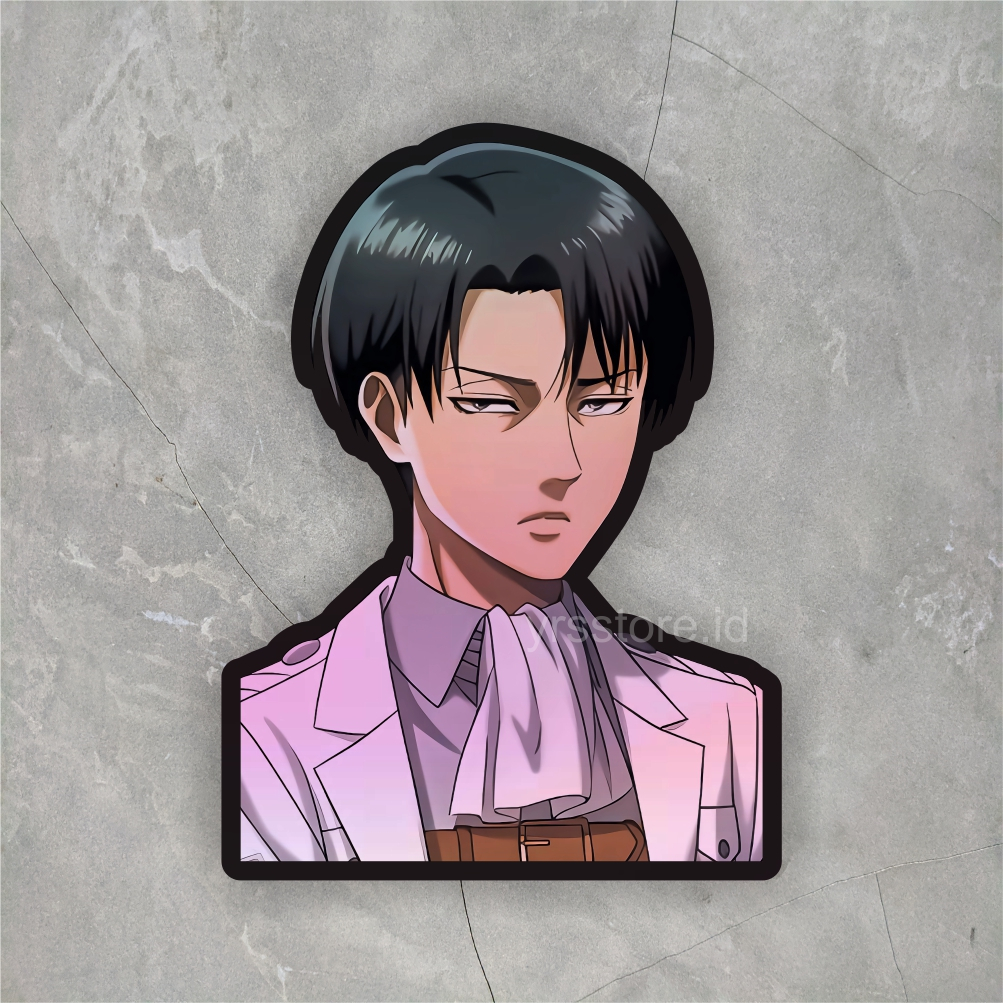 Jual Sticker Anime Attack On Titan levi Ackerman Ukuran +- 7 cm sticker ...