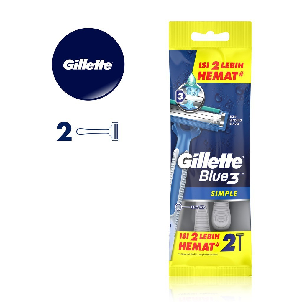 Jual Gillette Flexi 3 4Plus Pisau Cukur 2 buah | Shopee Indonesia