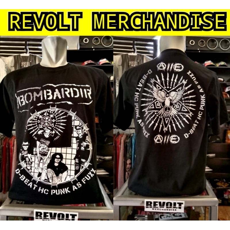 Jual T-shirt BOMBARDIR (d-beat HC punk) | Shopee Indonesia
