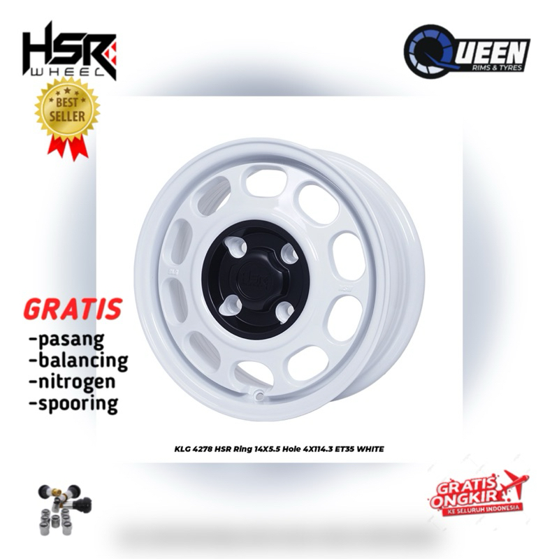 Jual VELG KALENG R14 HSR KLG untuk mobil avanza, xenia, veloz, gran ...
