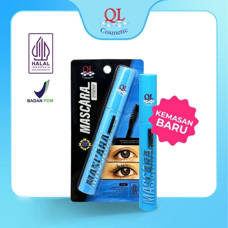 Jual QL MASCARA WATERPROOF & CURLING | MASKARA QL MELENTIKAN MENEBALKAN ...