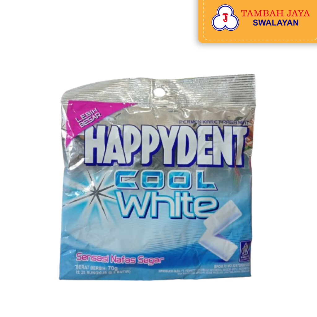 Jual Permen Karet Rasa Mint Happydent Cool White 70gr | Shopee Indonesia