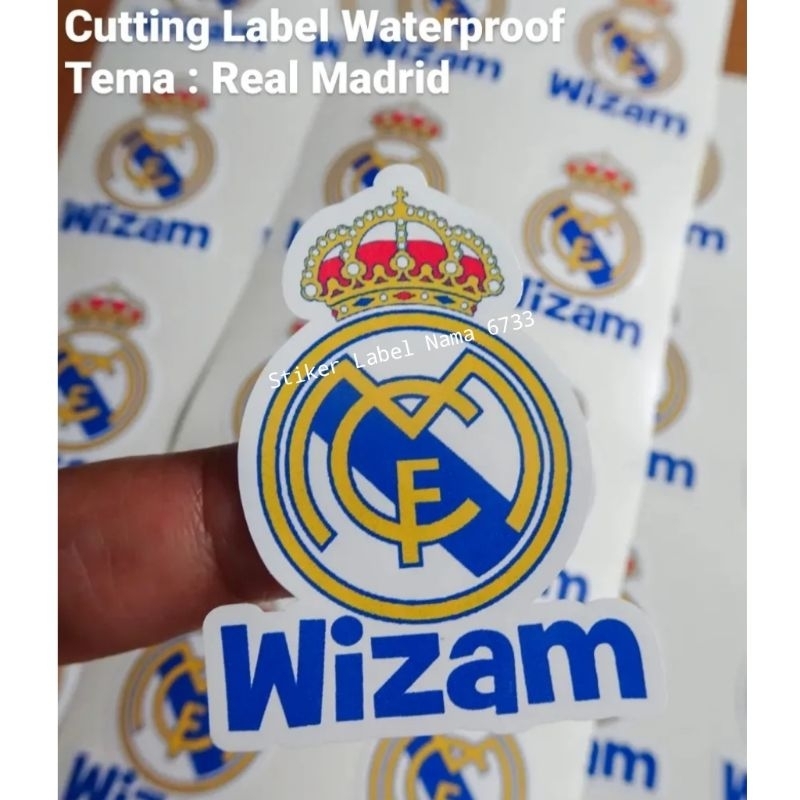 Jual LOGO REAL MADRID FC ~ CUTTING LABEL WATERPROOF / CUTTING STICKER ...