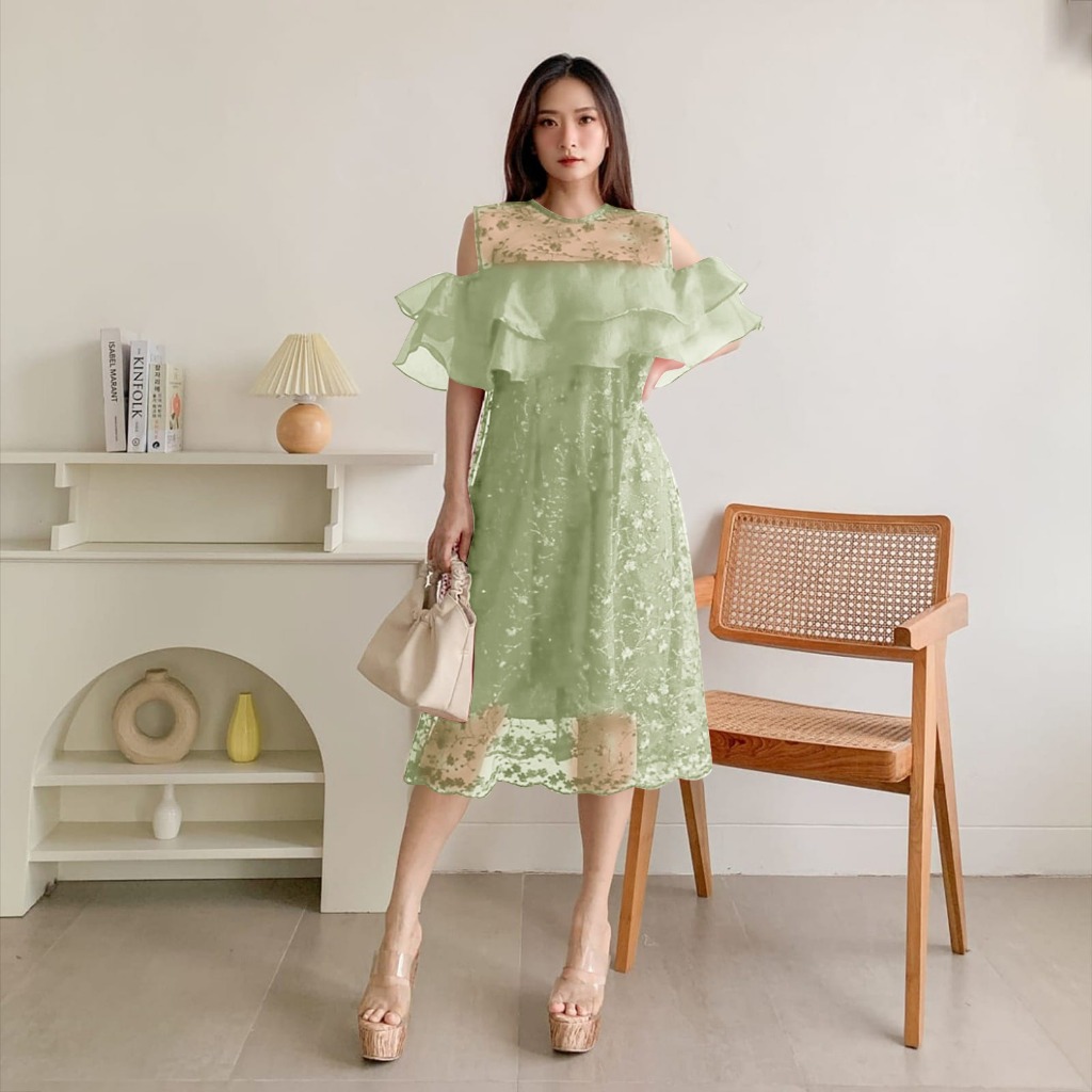 Jual AH Dress ARABELLA ( Real Pict ) 4 Variasi Ukuran 8 Pilihan Warna ...