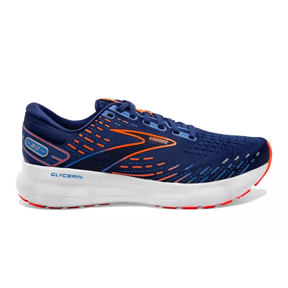 Jual SEPATU LARI MENS ROAD RUNNING BROOKS Glycerin 20 Mens blue depths ...