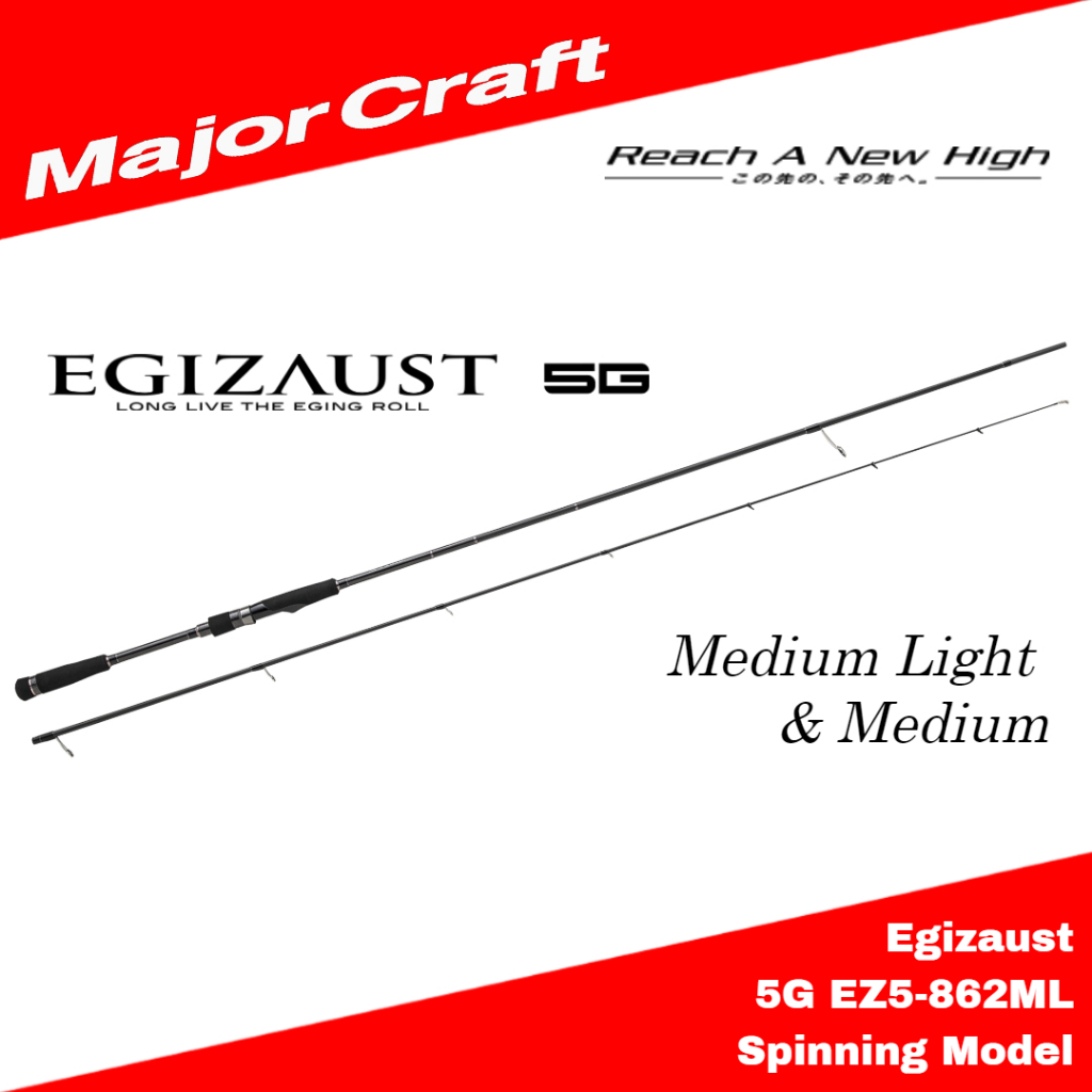 Jual MajorCraft Spinning Rod Egizaust 5G EZ5-862ML (2689) | Shopee Indonesia
