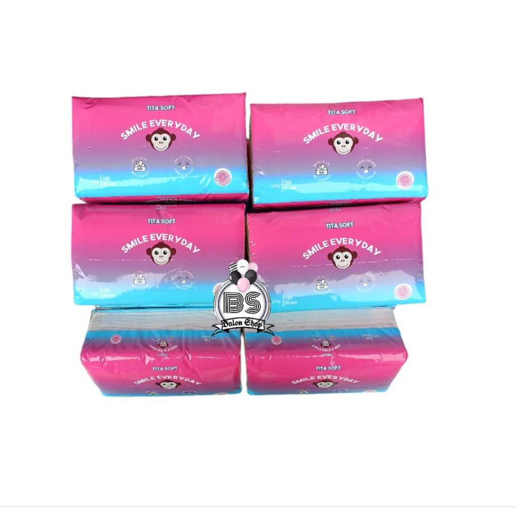 Jual ( 10 PACK ) Tita SOft facial Tissue SMILE EVERYDAY / Tissue 180 ...