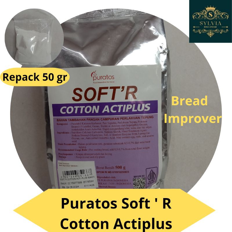 Jual Puratos Soft R Actiplus Bread Improver 50 gr repack | Shopee Indonesia