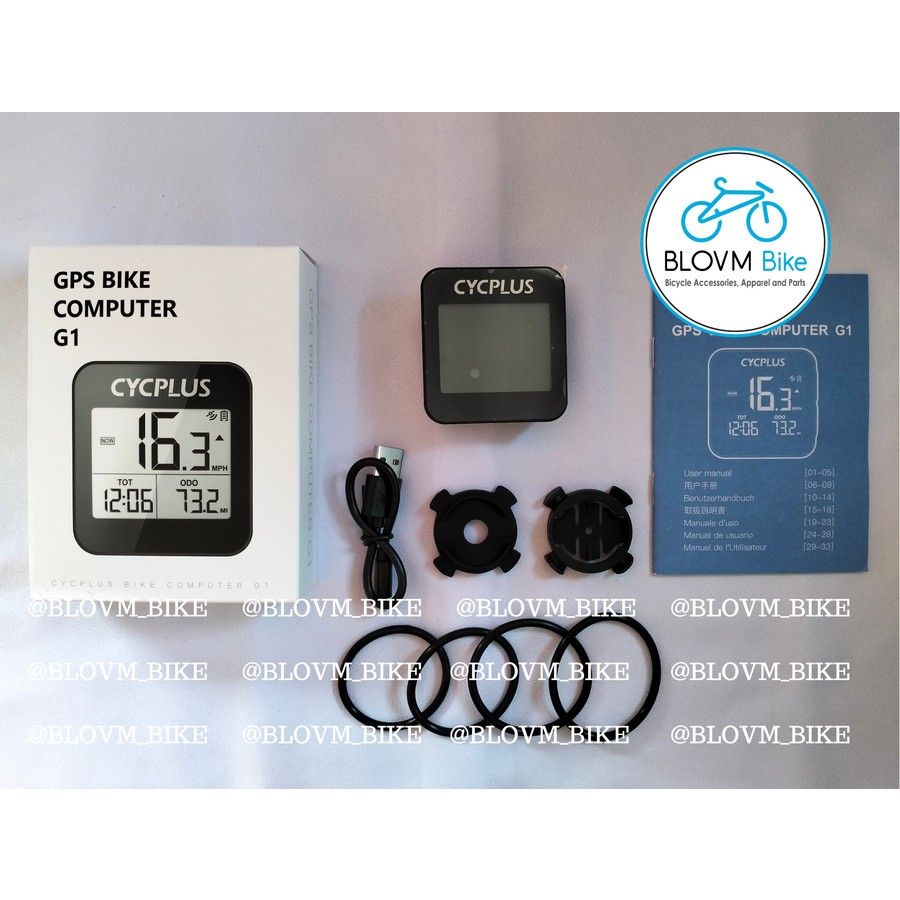 Jual Cycplus G1 mini Speedometer GPS Wireless 4.0 ANT+ Bike Computer ...