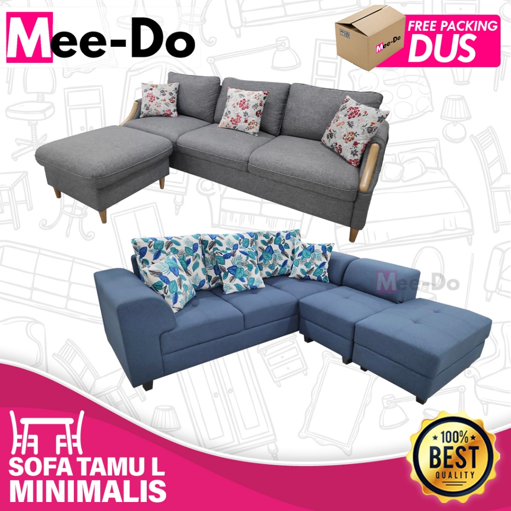 Jual Mee Do Sofa Tamu minimalis Sofa L modern kursi ruang keluarga ...