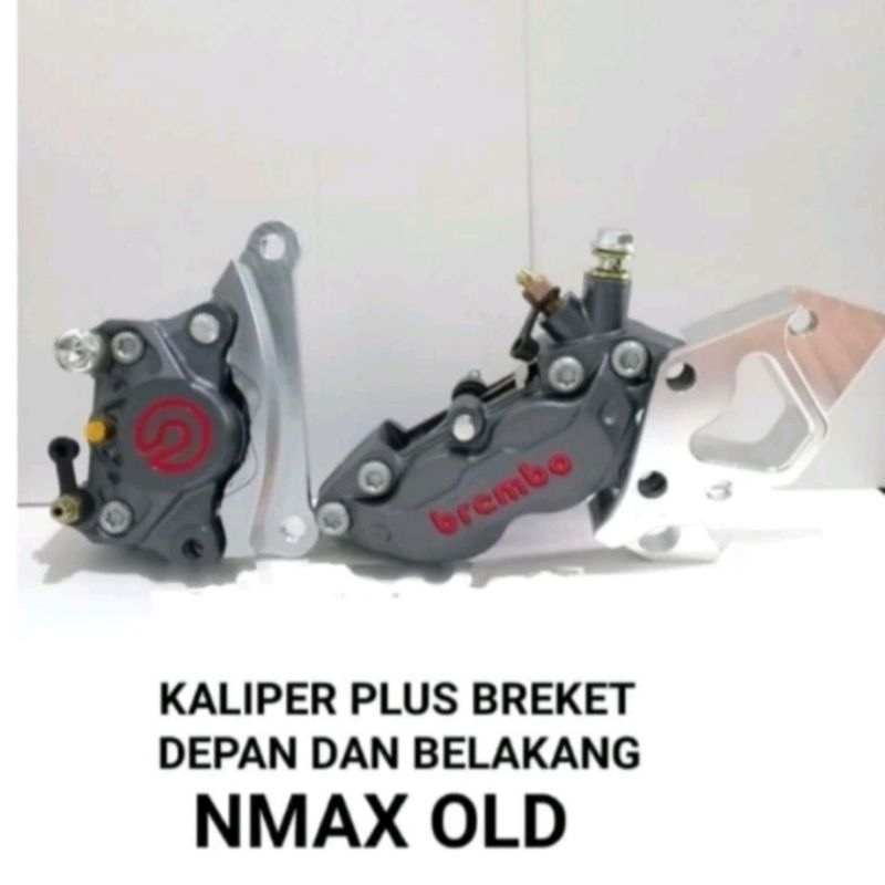 Jual PAKET KALIPER BRECMB0 NMAX DEPAN BELAKANG MONOBLOK 4 PISTON PLUS 2 PISTON BIG LOGO | Shopee ...