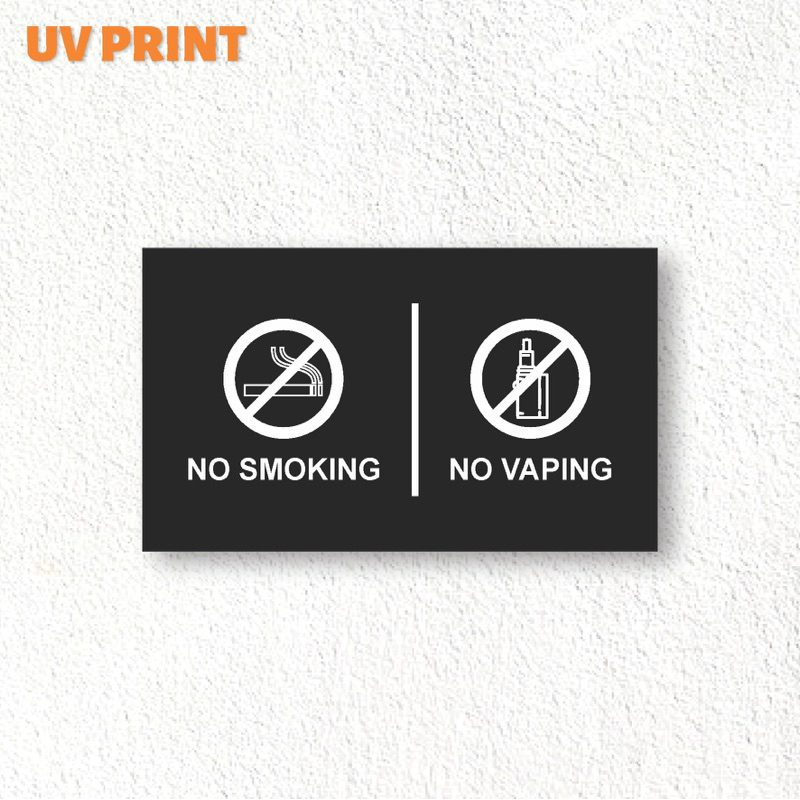 Jual No Smoking Sign Akrilik Papan Nama Ruangan Dilarang Merokok Label ...
