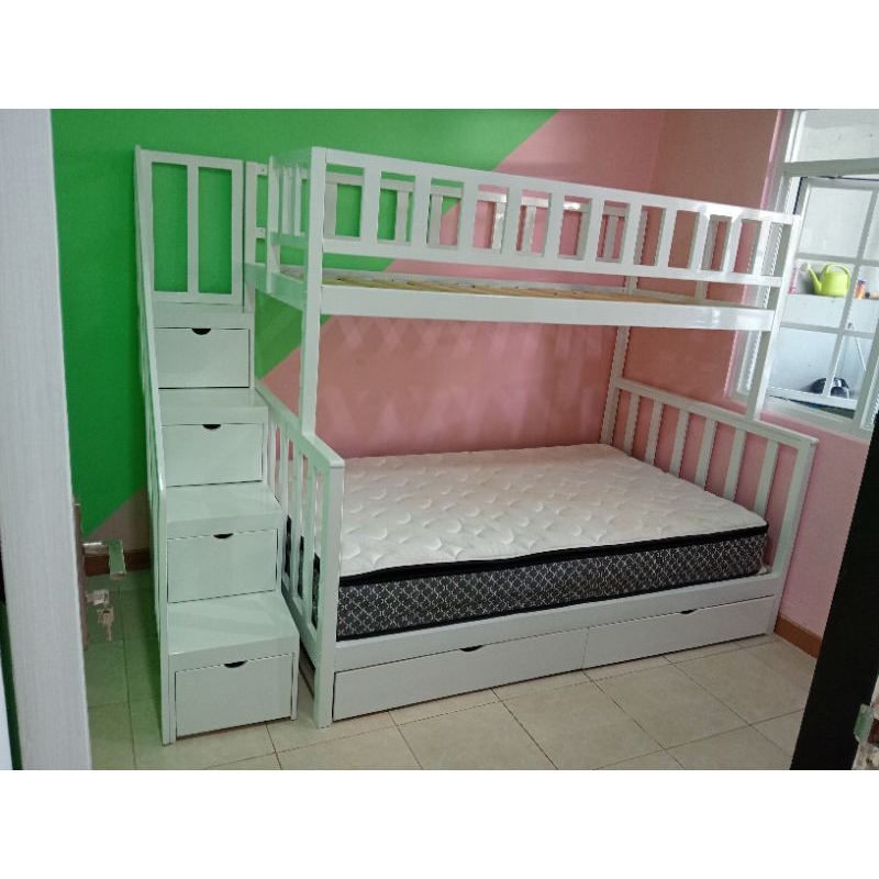 Jual tempat tidur anak tingkat tangga laci sleding bead size 100x200 ...