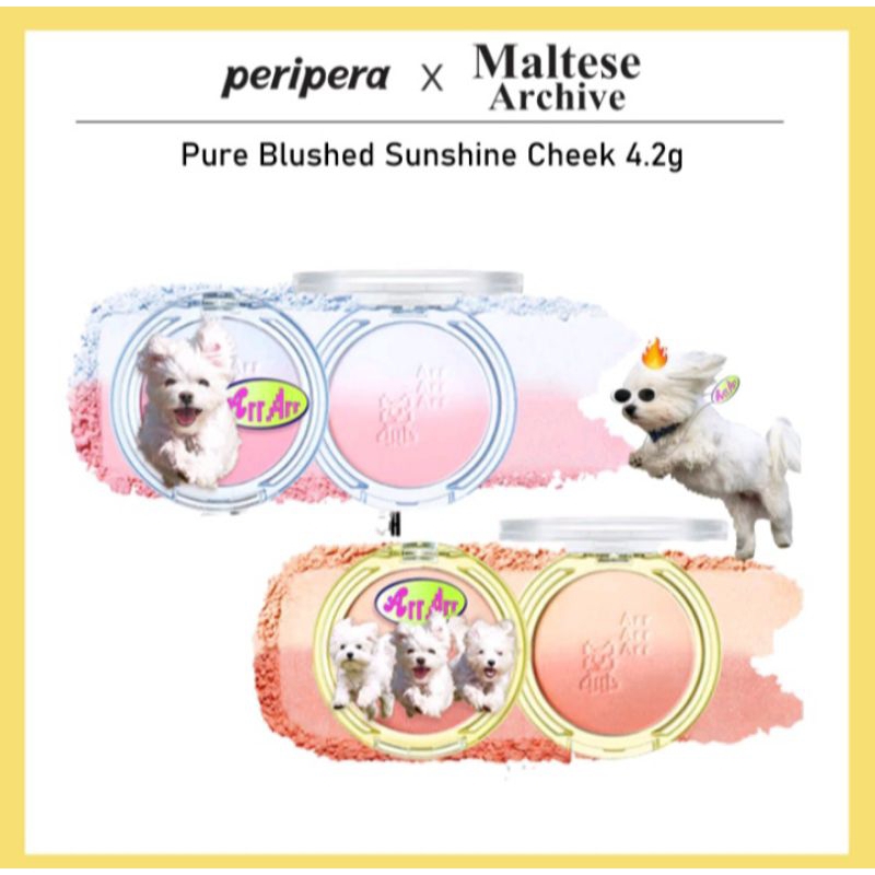 Jual PERIPERA X MALTESE Pure Blush Sunshine Cheek | Shopee Indonesia