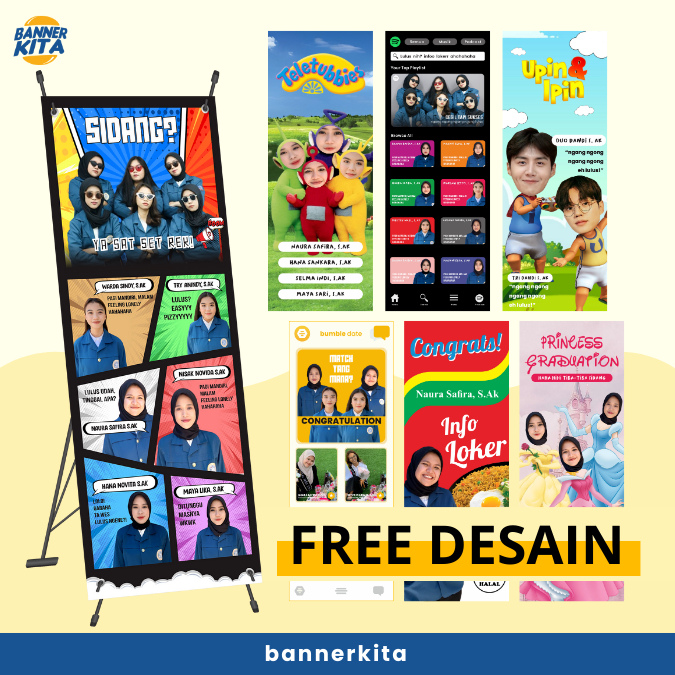 Jual PAKET XBANNER / X BANNER / TIANG SPANDUK BANNER WISUDA / BANNER ...