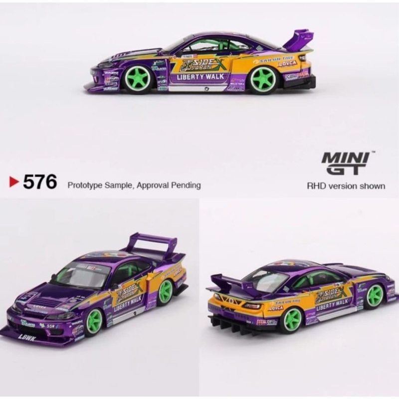 Jual Mini GT 576 LB Super Silhouette Nissan Silvia S15 Purple #555 ...