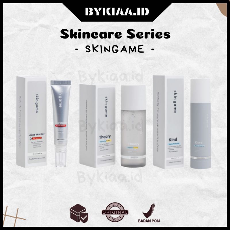 Jual Skin Game Kind Watery Cream Moisturizer & Acne Warrior paste ...