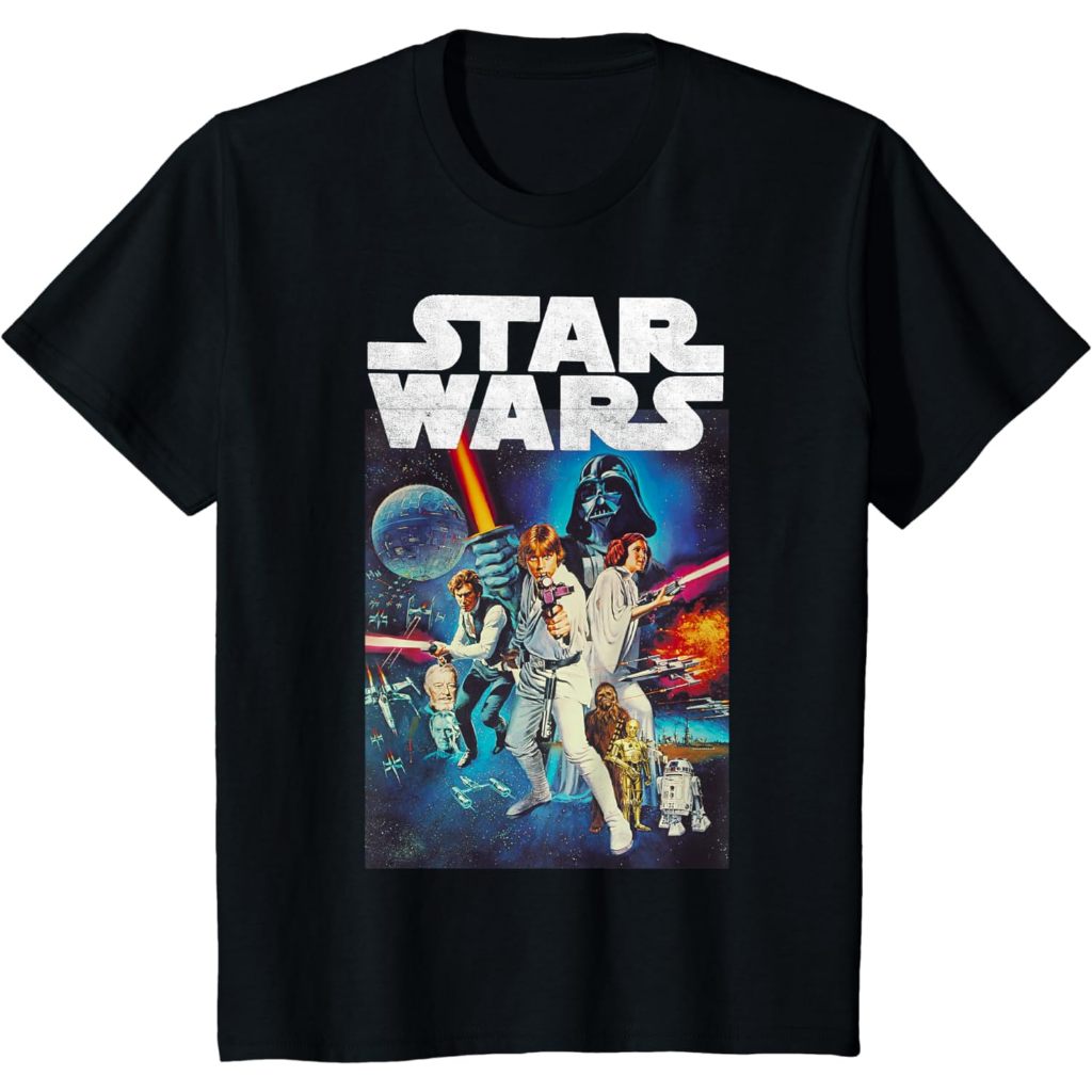 Jual Baju Kaos Anak Distro Premium Star Wars Vintage Cast Poster ...
