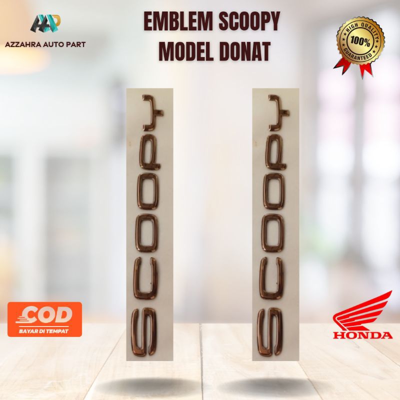 Jual Emblem Scoopy Rose GOLD 2021 2022 2022 3D Original Honda kode part ...